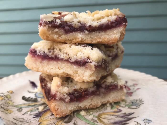 Raspberry-Almond Shortbread Bars – Catskill Animal Sanctuary